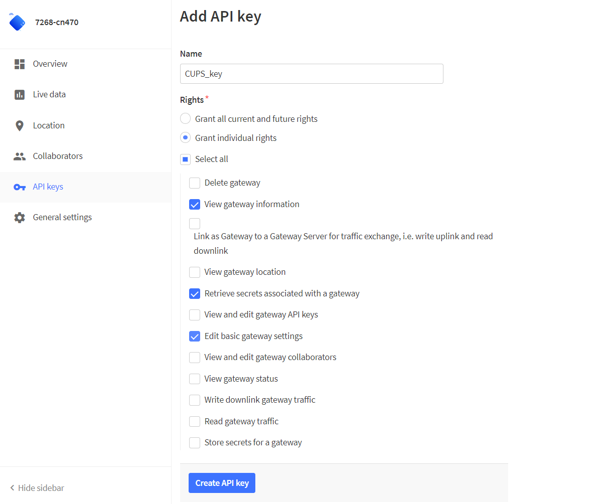 Basics Station配置示例(连接至TTS) | 文档中心