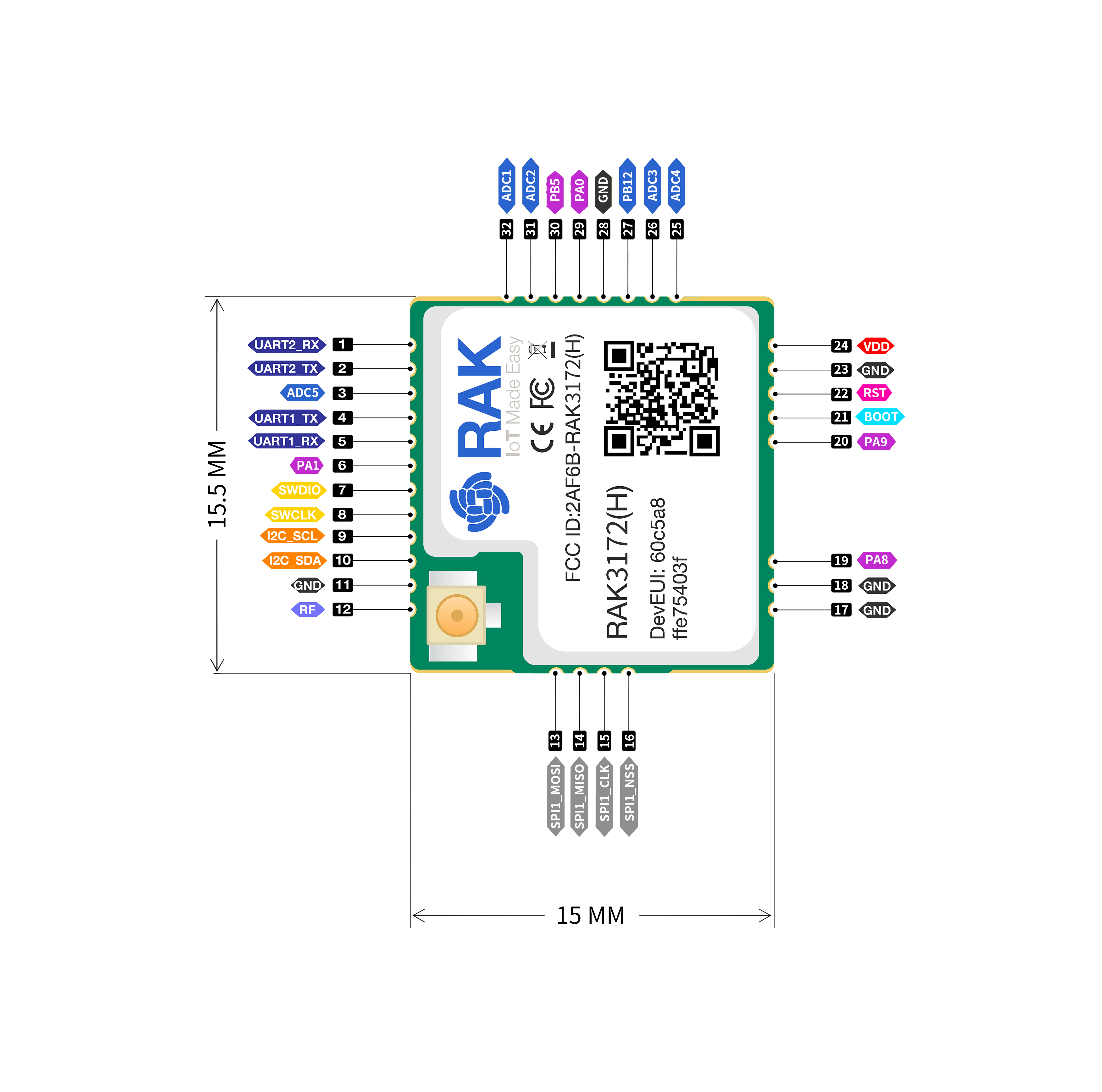 RAK3172 WisDuo LPWAN模块数据手册 | 文档中心