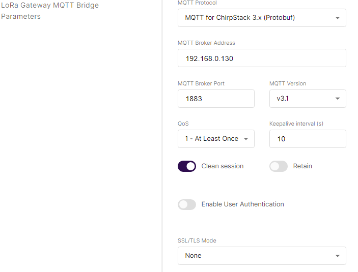 ChirpStack 配置示例 | 文档中心