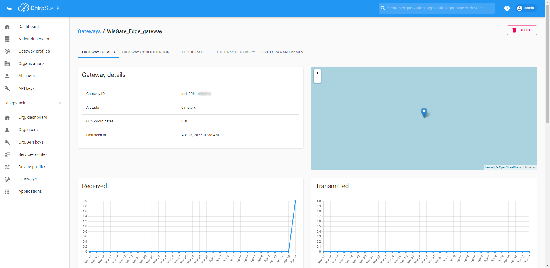 ChirpStack 配置示例 | 文档中心