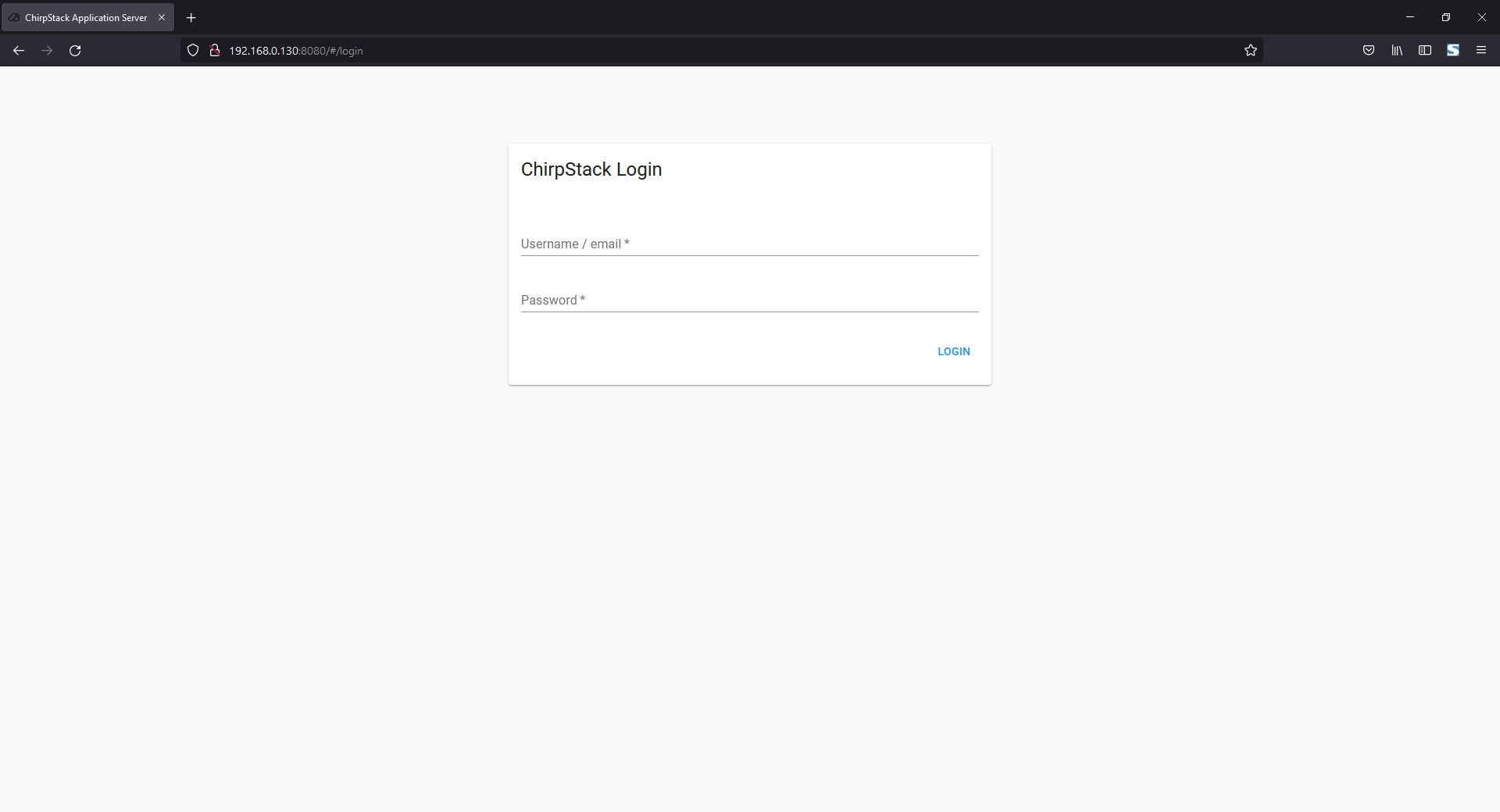 ChirpStack 配置示例 | 文档中心