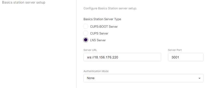 ChirpStack 配置示例 | 文档中心
